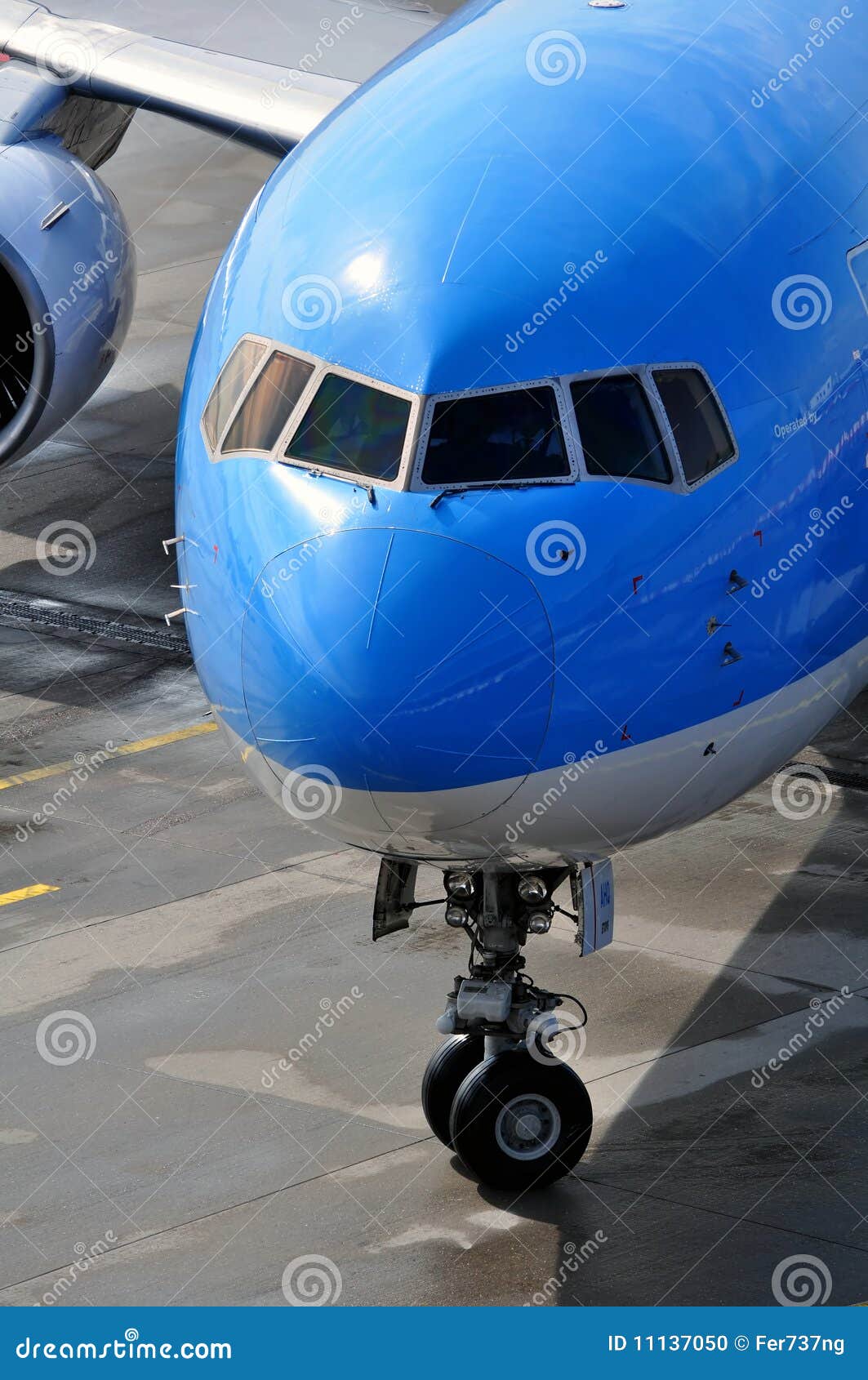 Passenger airplane nose stock photo. Image of cockpit - 11137050