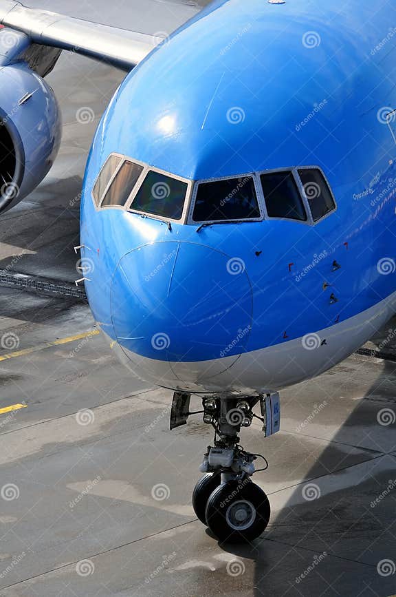 Passenger airplane nose stock photo. Image of cockpit - 11137050