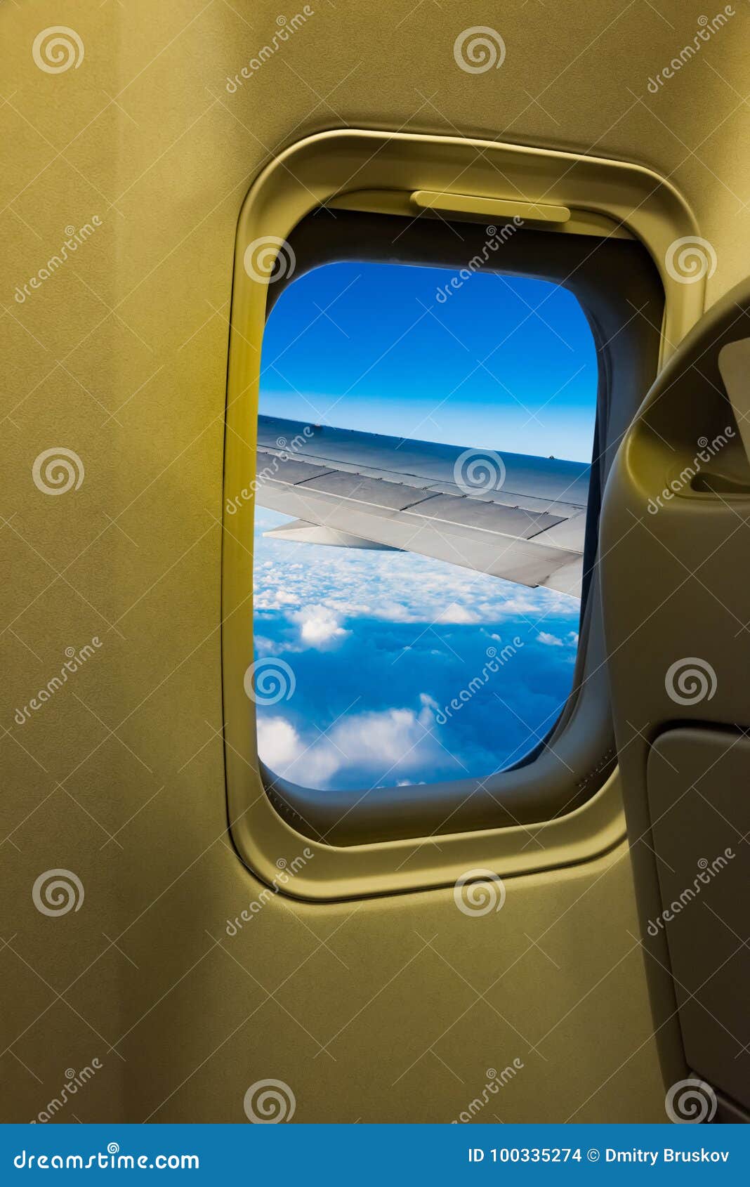 Passenger Airplane Saloon Windows Stock Photo - Image of inside, chair ...