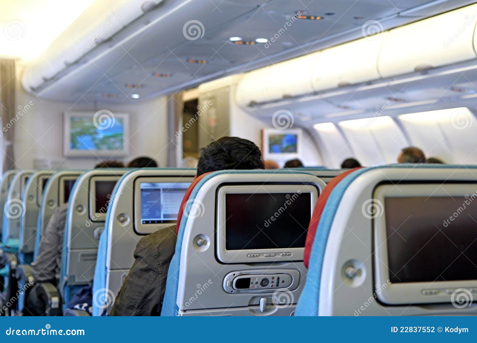 Passenger Airplane On The Sky Background Royalty-Free Stock Image ...