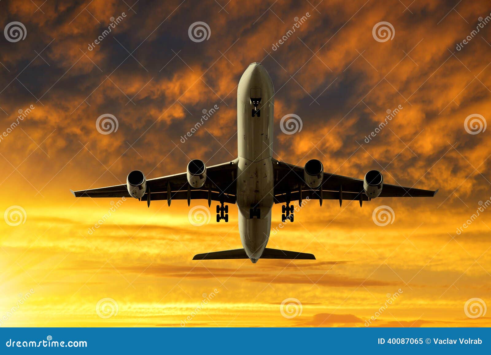 Big Passenger Airplane Drives Along The Runway In Airport Royalty-Free ...