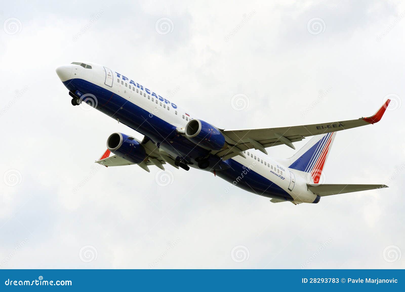 Passenger Airplane Takeoff from Active Runway Editorial Stock Photo ...