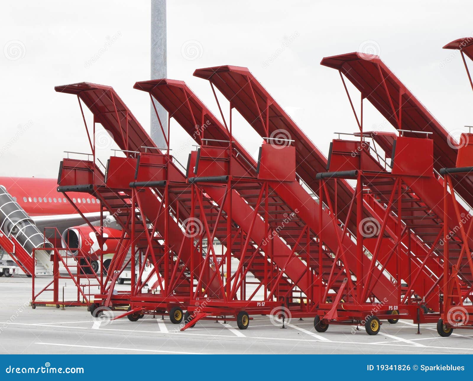 Passenger Boarding Stairs stock photo. Image of vehicle - 19341826