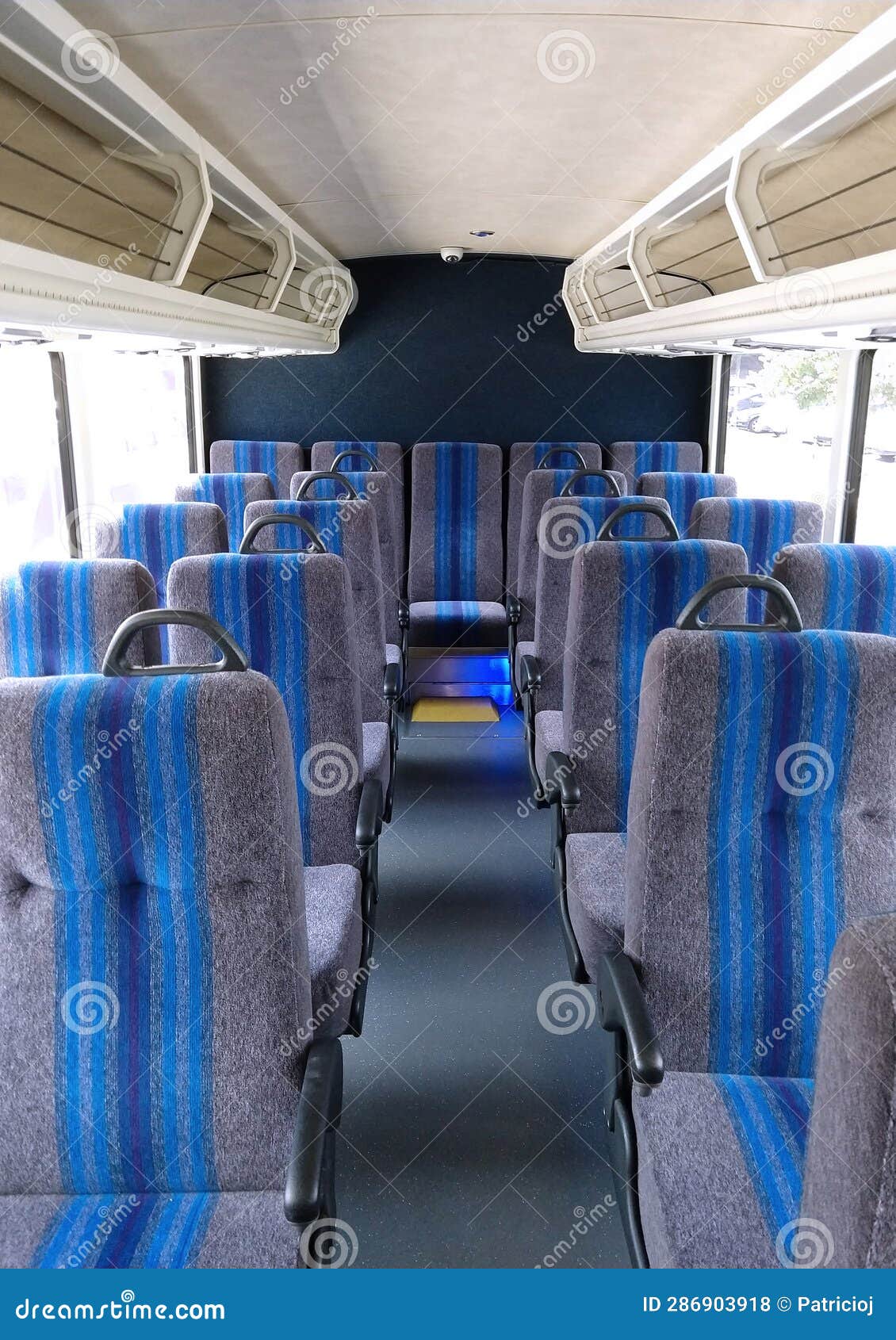 Passenger Bus Interior Seating Stock Photo - Image of transit ...