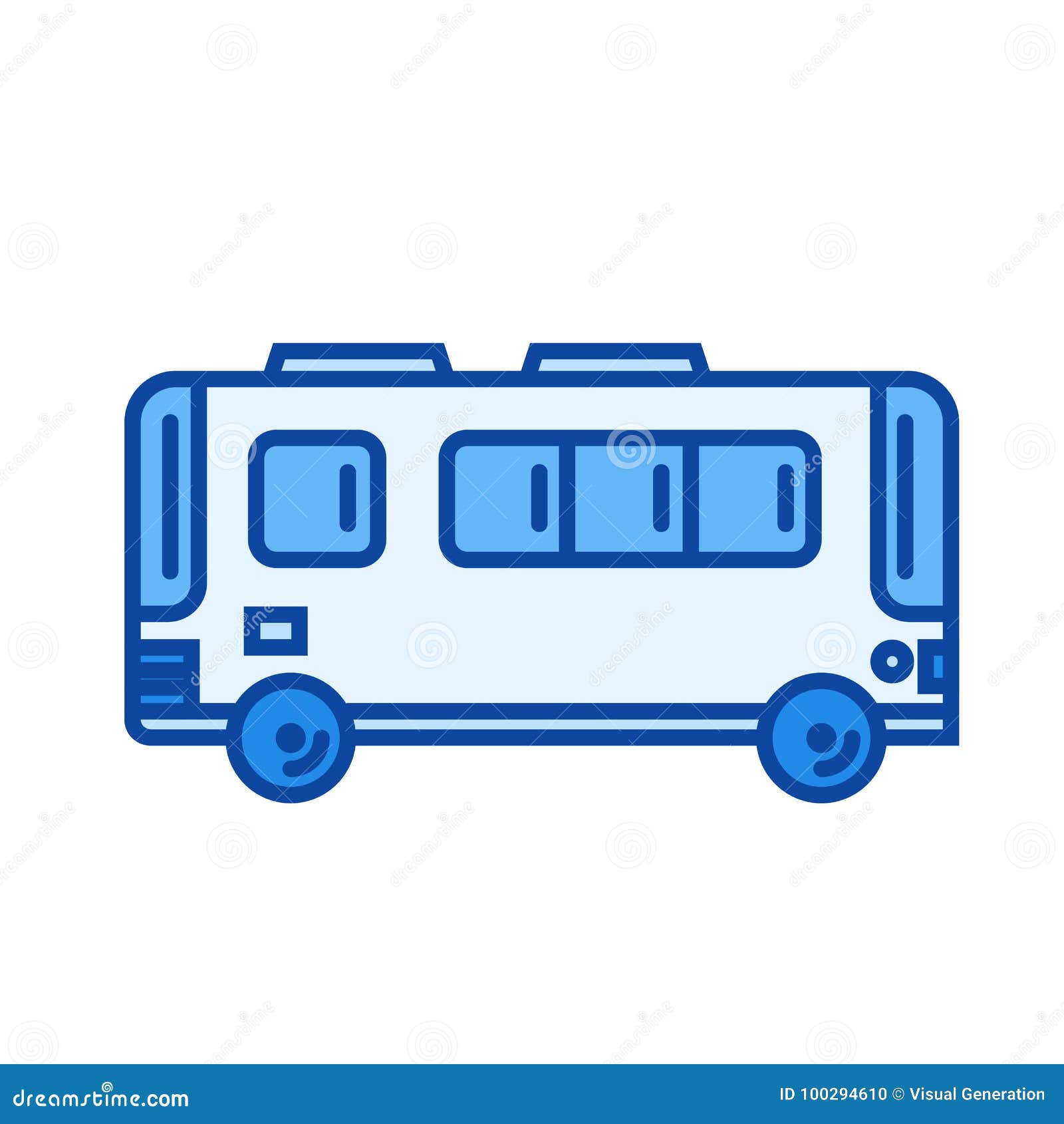 Passenger bus line icon. stock vector. Illustration of transport ...