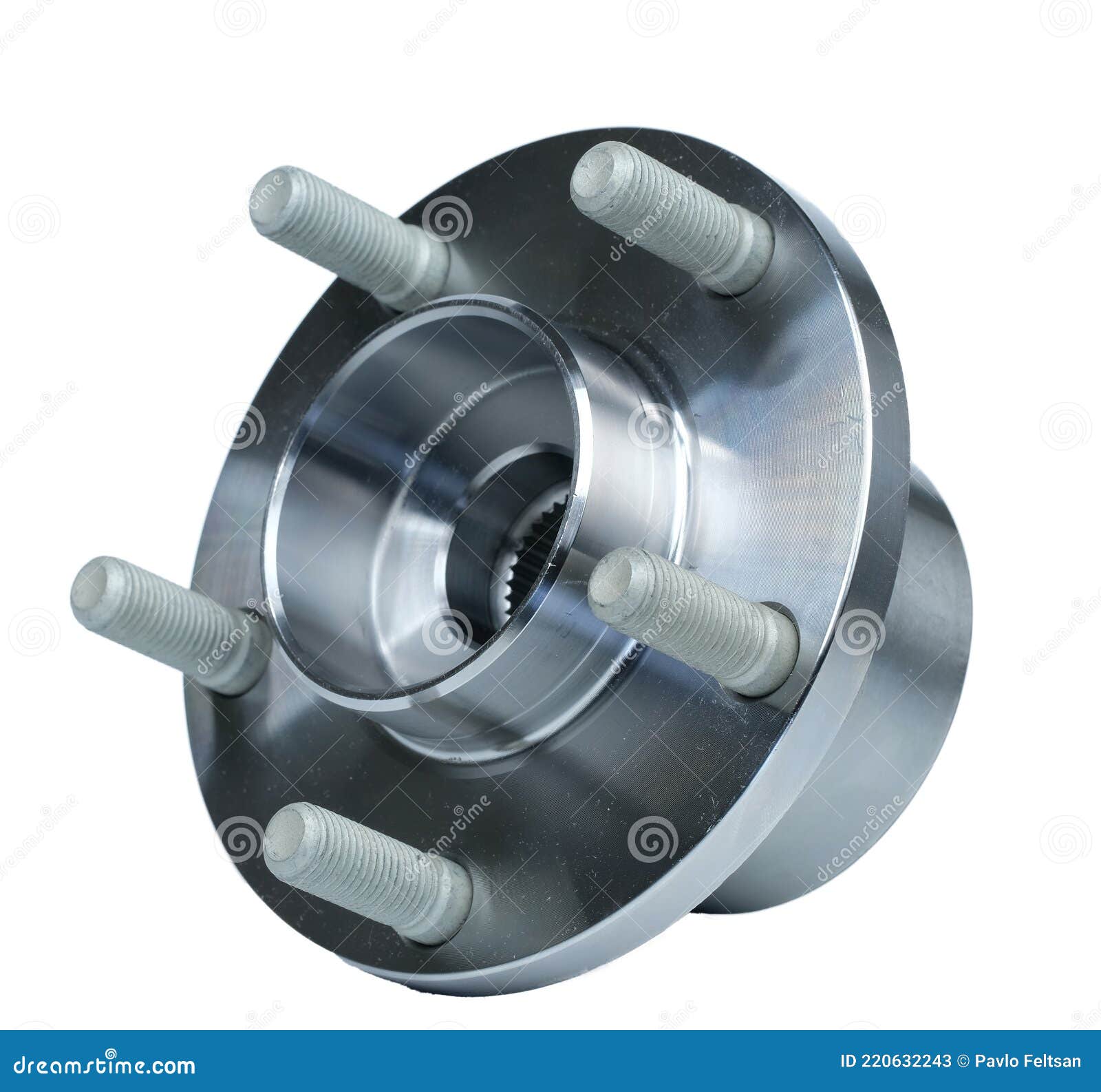 Passenger Car Front Wheel Hub with Bearing Stock Image - Image of ...