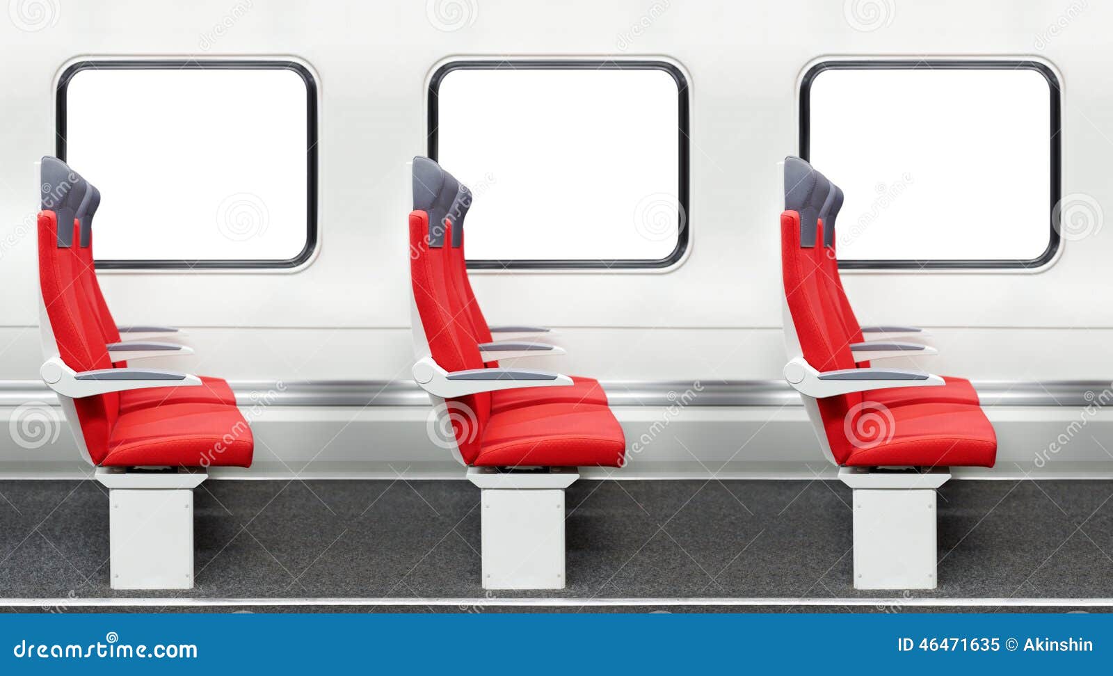 Passenger Chairs in a Train Stock Image - Image of white, train: 46471635