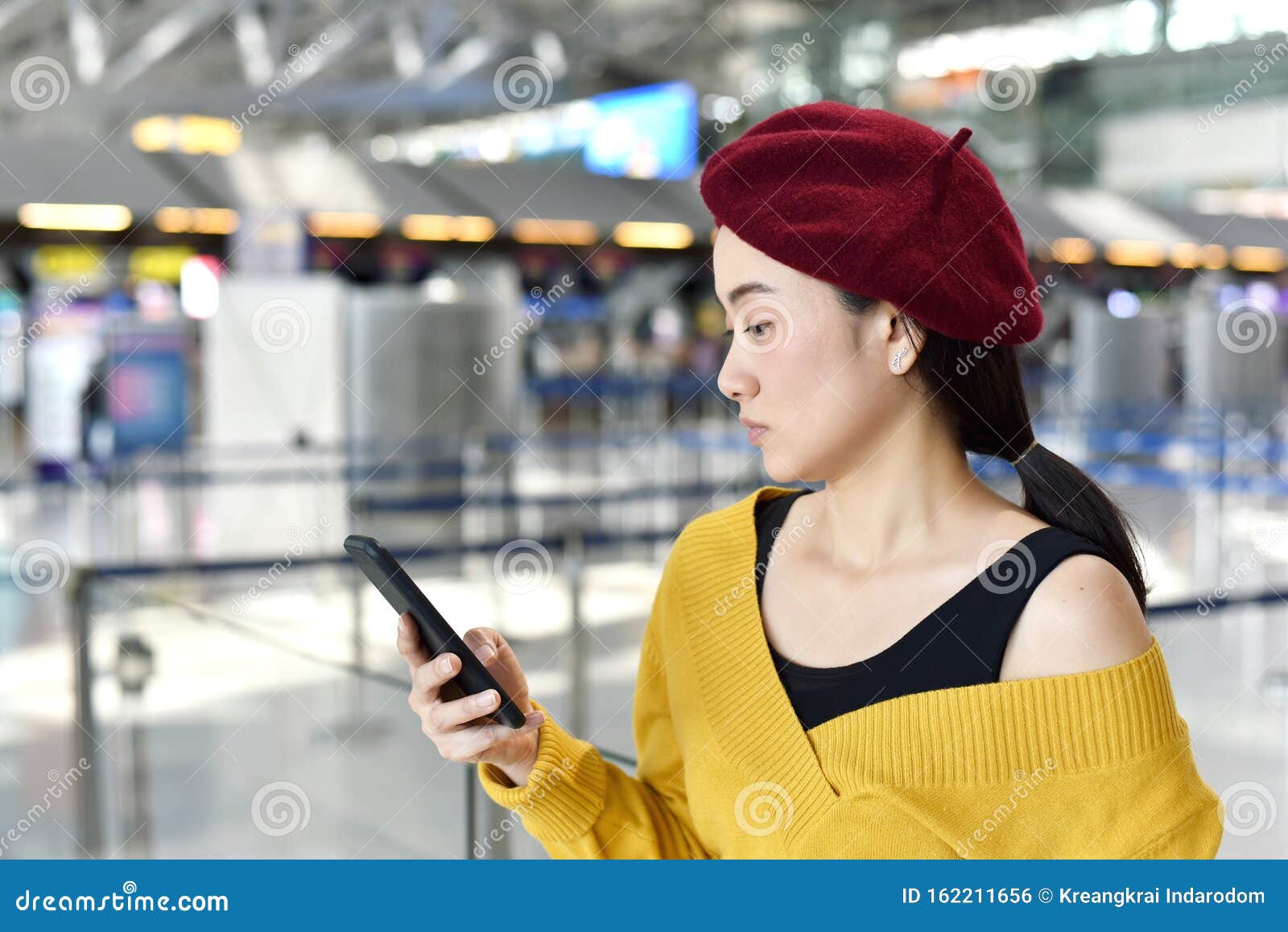 Passenger Checking Flight Status and Make a Self Check-in on ...