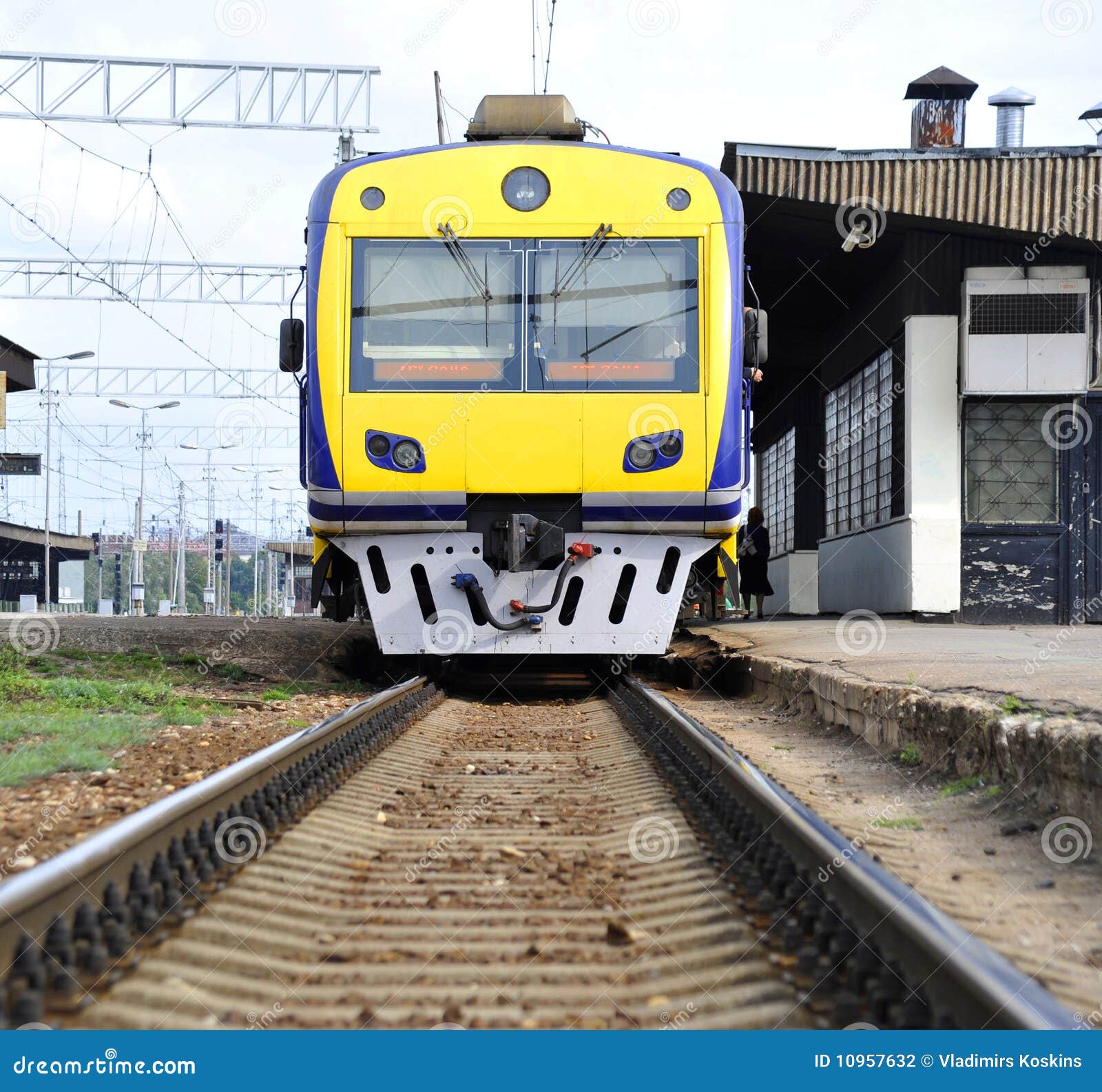 Passenger electric train stock photo. Image of transport - 10957632