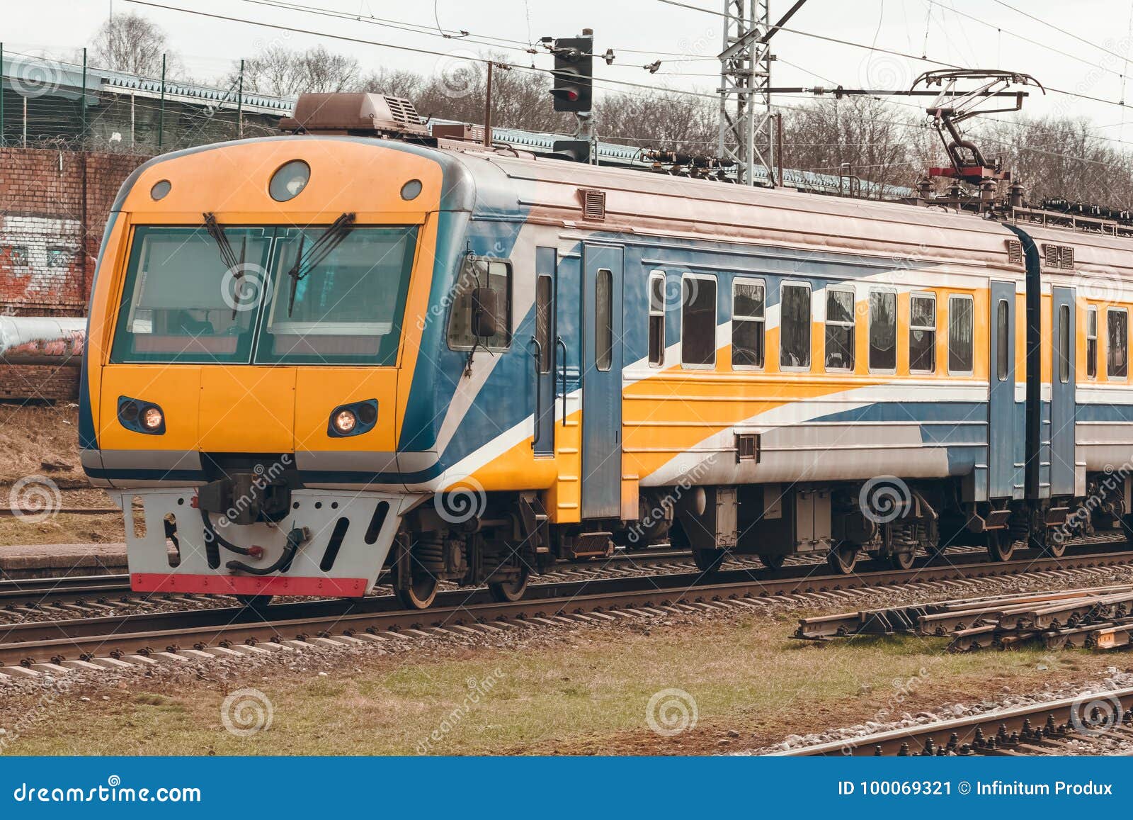Passenger electric train editorial photo. Image of trip - 100069321