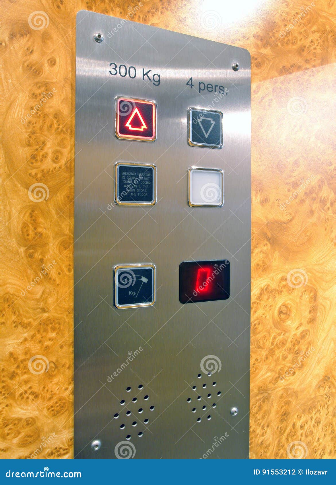 Passenger elevator cabin stock photo. Image of design - 91553212