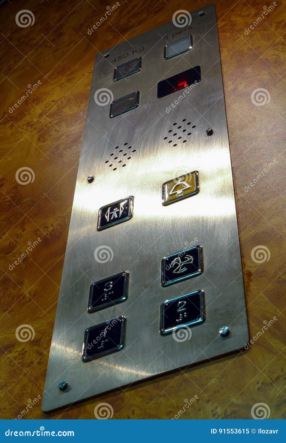 Passenger elevator cabin stock image. Image of device - 91553615