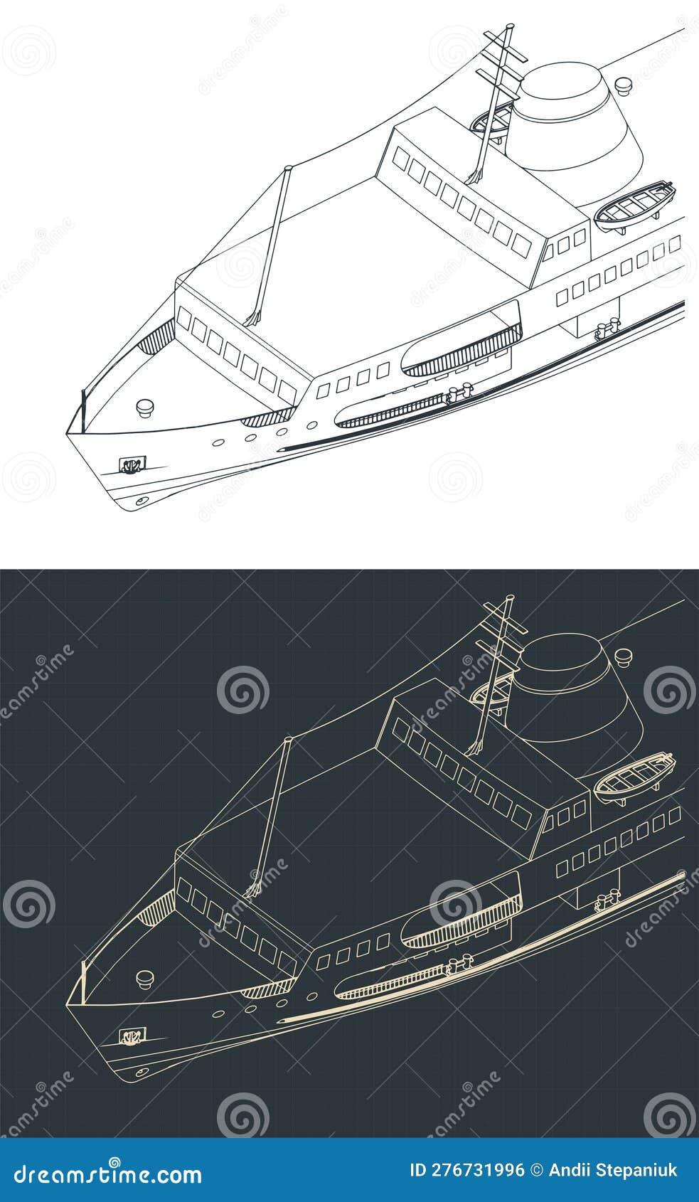 Ferry Drawings Illustration | CartoonDealer.com #191103864