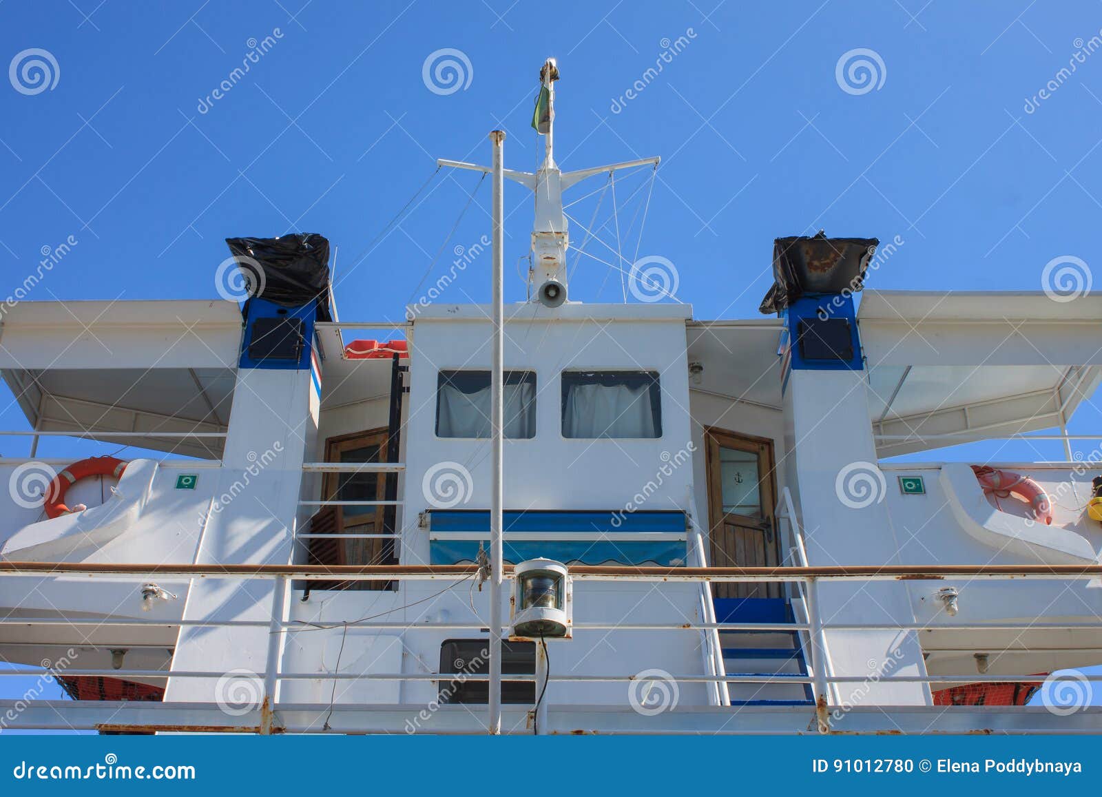 Passenger Ferry. Front View Stock Photo - Image of entrance, front ...