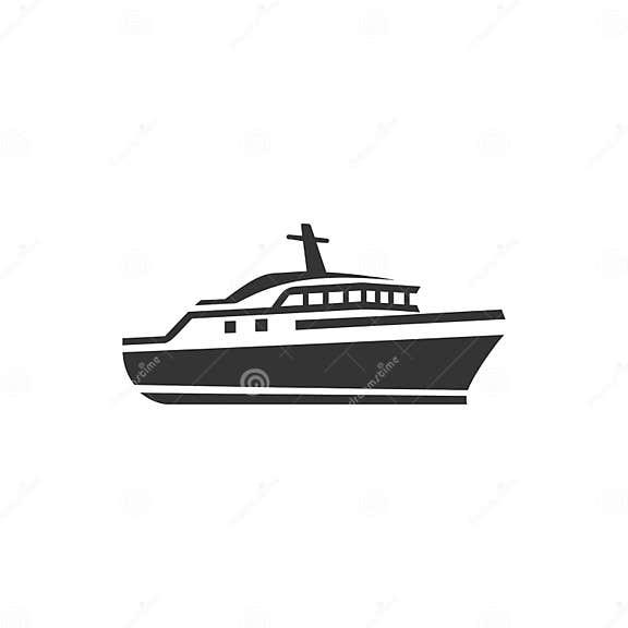 Passenger ferry icon stock vector. Illustration of vehicle - 291960273