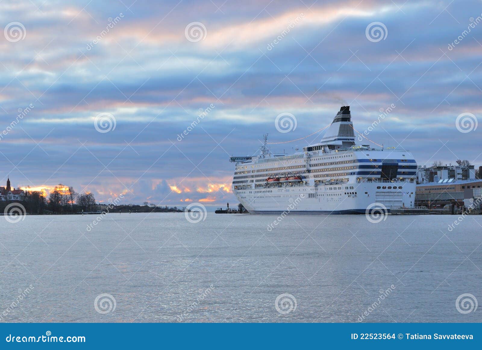Passenger Ferry at the Terminal in Helsinki Stock Photo - Image of ...