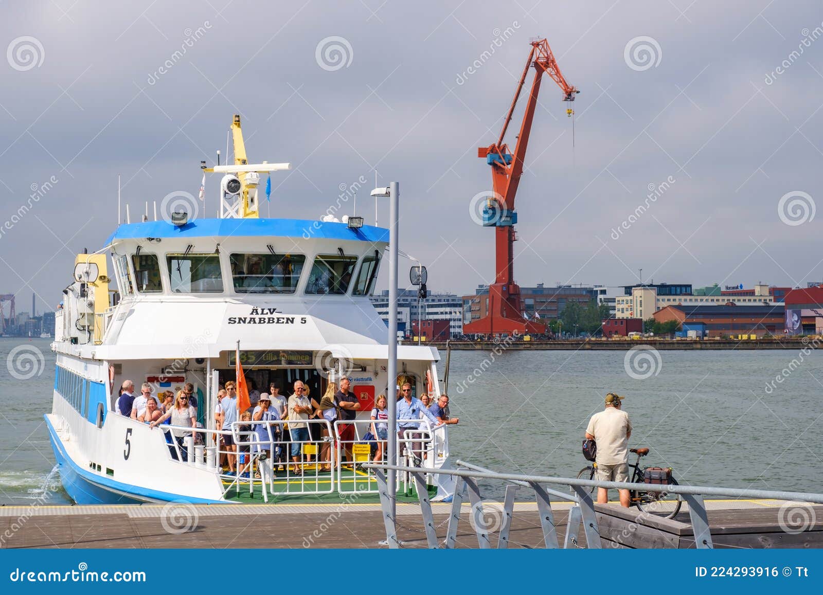 Passenger Ferry on the Way into the Landing Site Editorial Photo ...