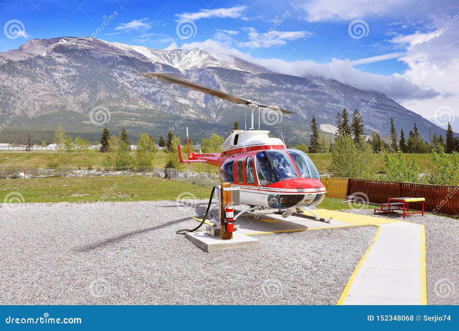 Passenger Helicopter Flying In New York City Stock Photography ...