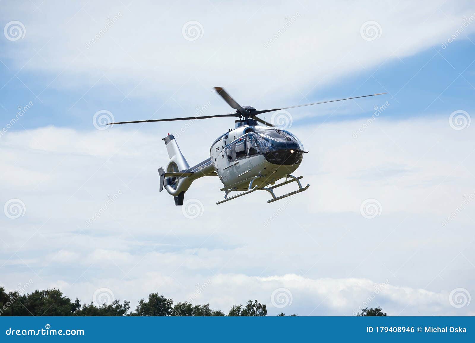 Passenger Helicopter Flying In New York City Stock Photography ...