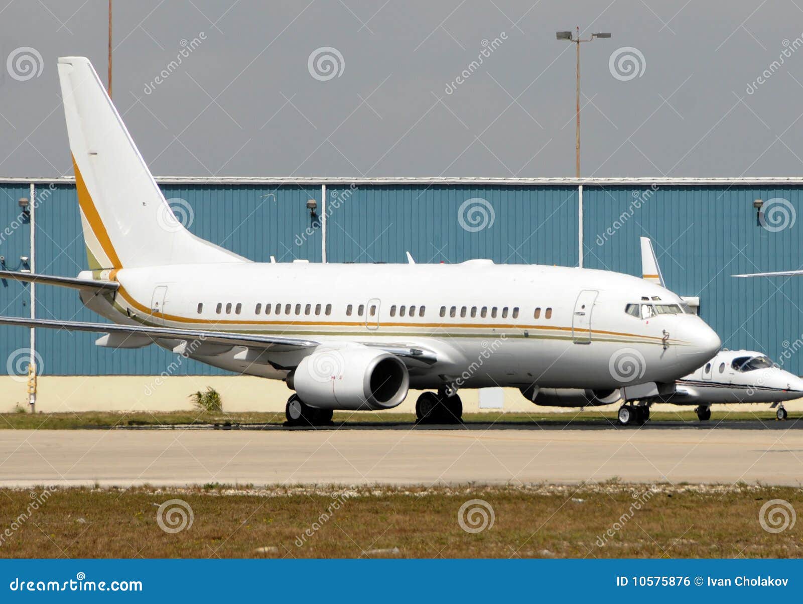 Passenger jet airplane stock photo. Image of travel, transportation ...