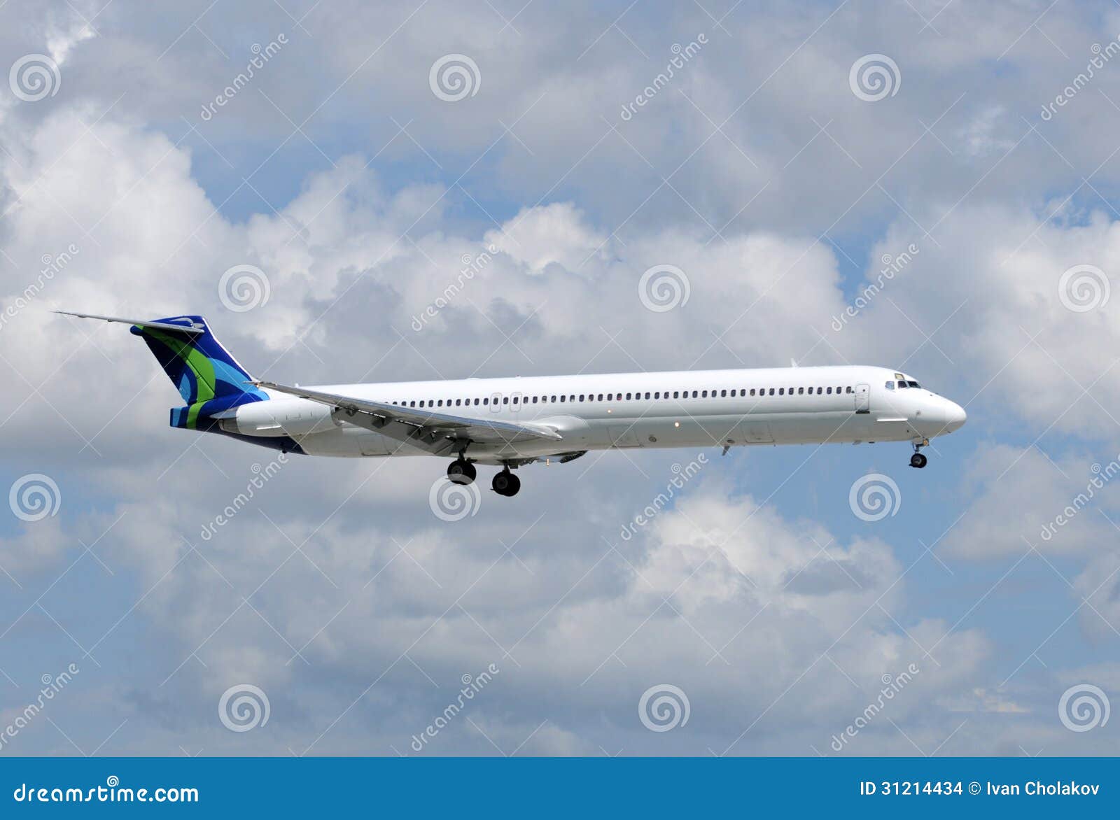 Passenger jet airplane stock photo. Image of aircraft - 31214434