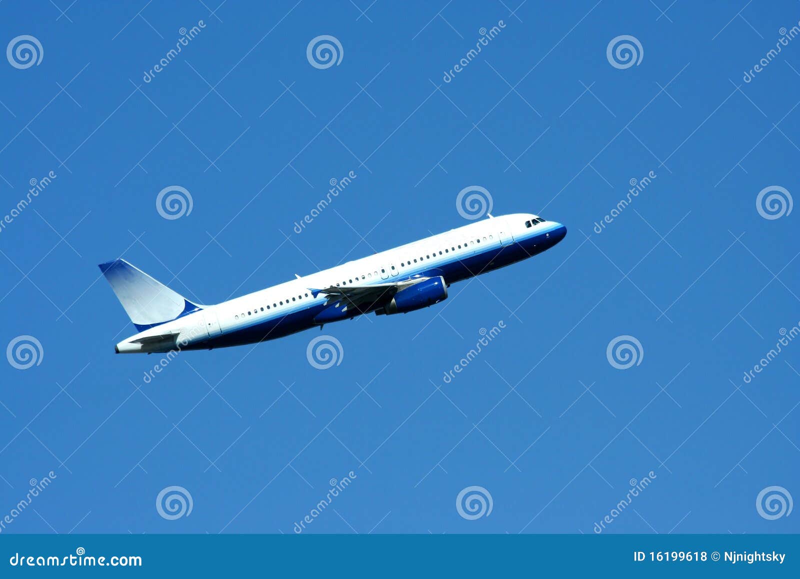 Passenger Jet Plane Taking Off Stock Photo - Image of aviation, flight ...