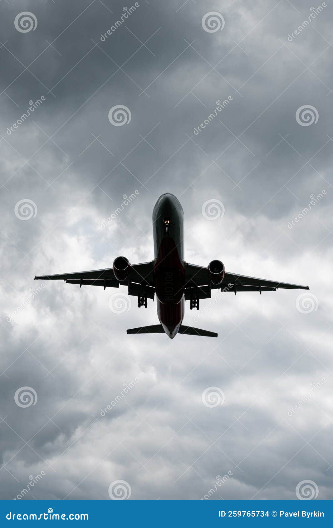 Airplane in the sky stock photo. Image of aviation, technology - 259765734