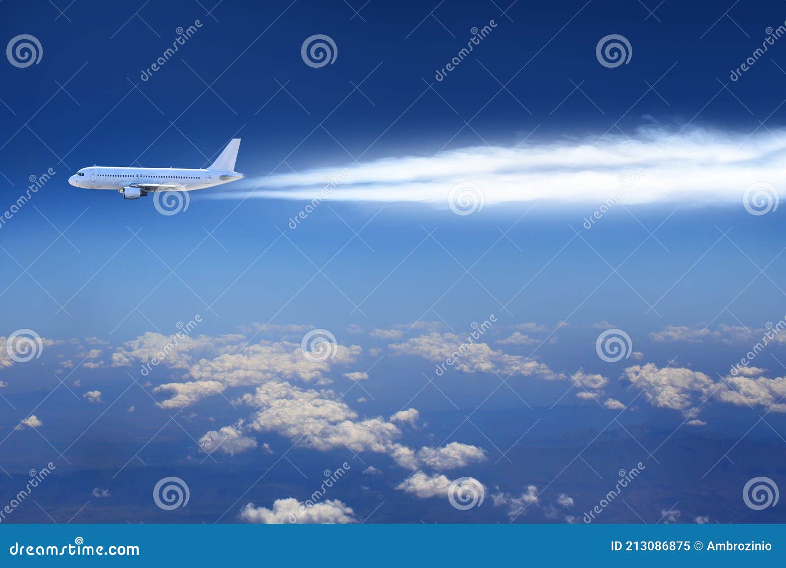 Passenger Plane Flies on the Ceiling Stock Image - Image of airplane ...