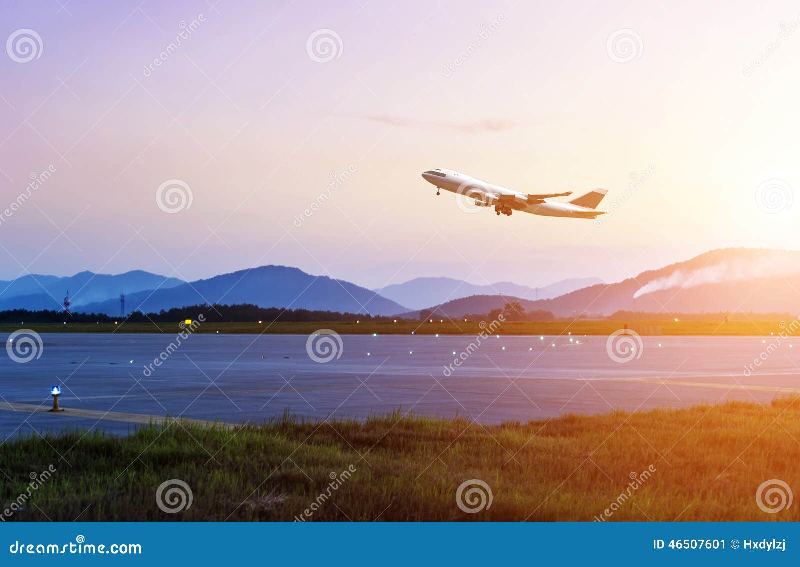 Passenger plane fly up stock image. Image of servicing - 46507601