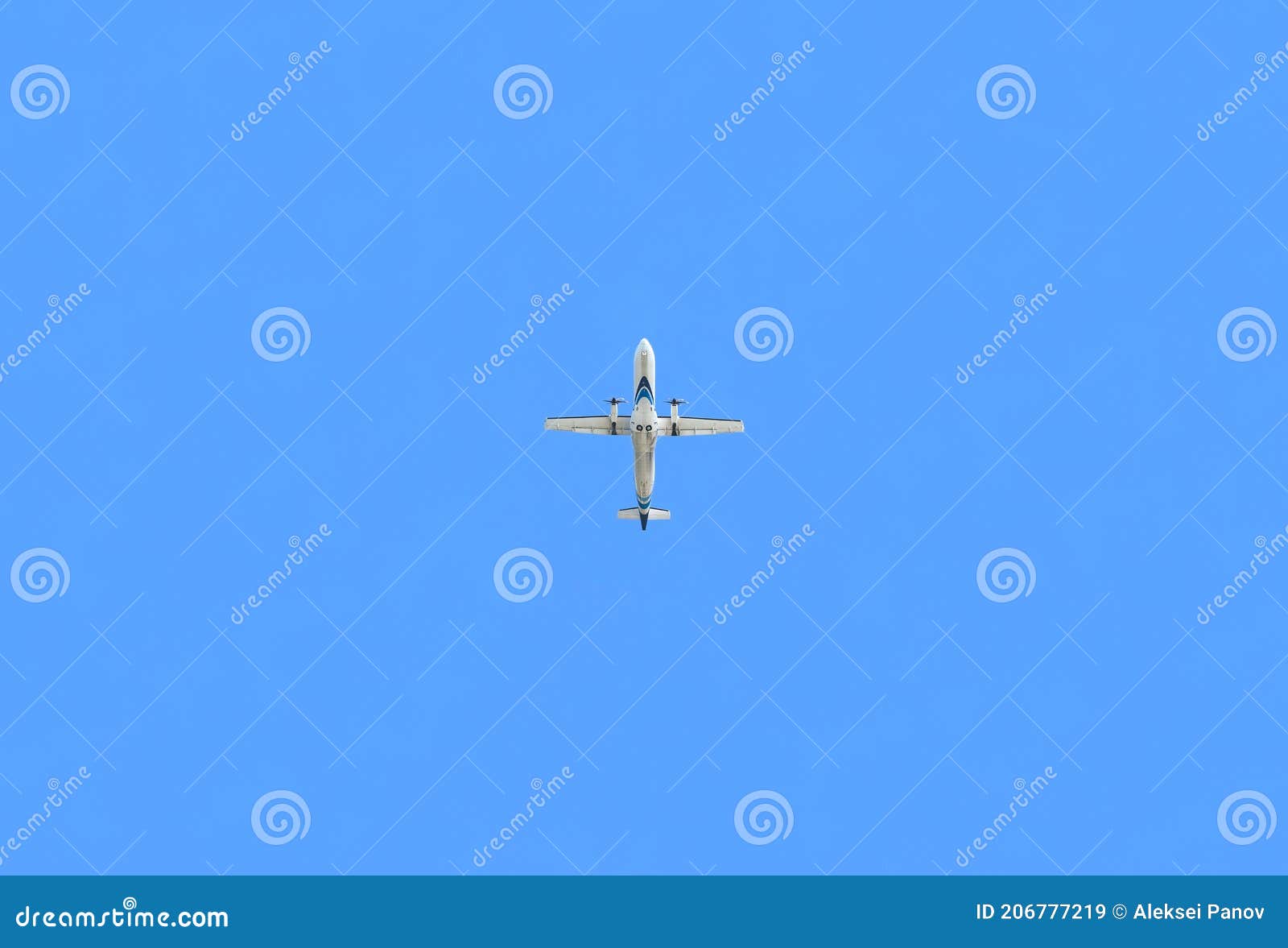 A Passenger Plane High in the Sky Stock Image - Image of illustrative ...