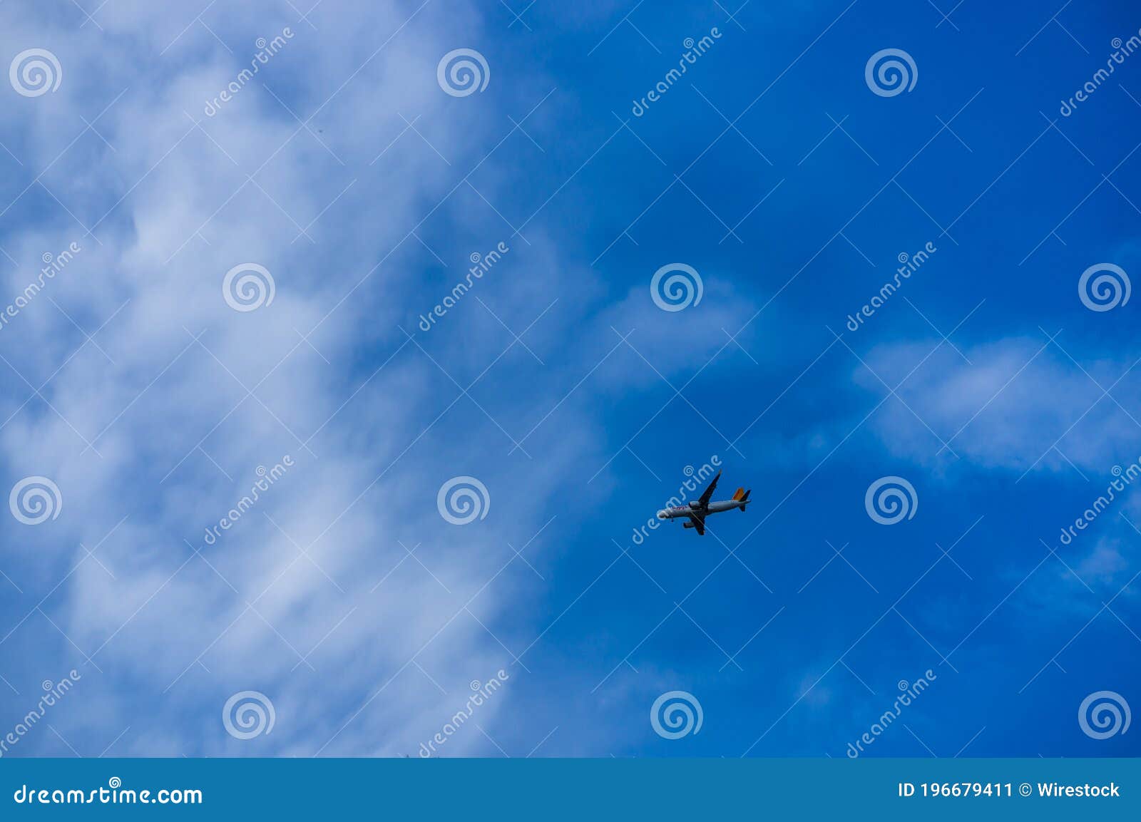 Passenger Plane High in the Sky Editorial Photo - Image of color ...