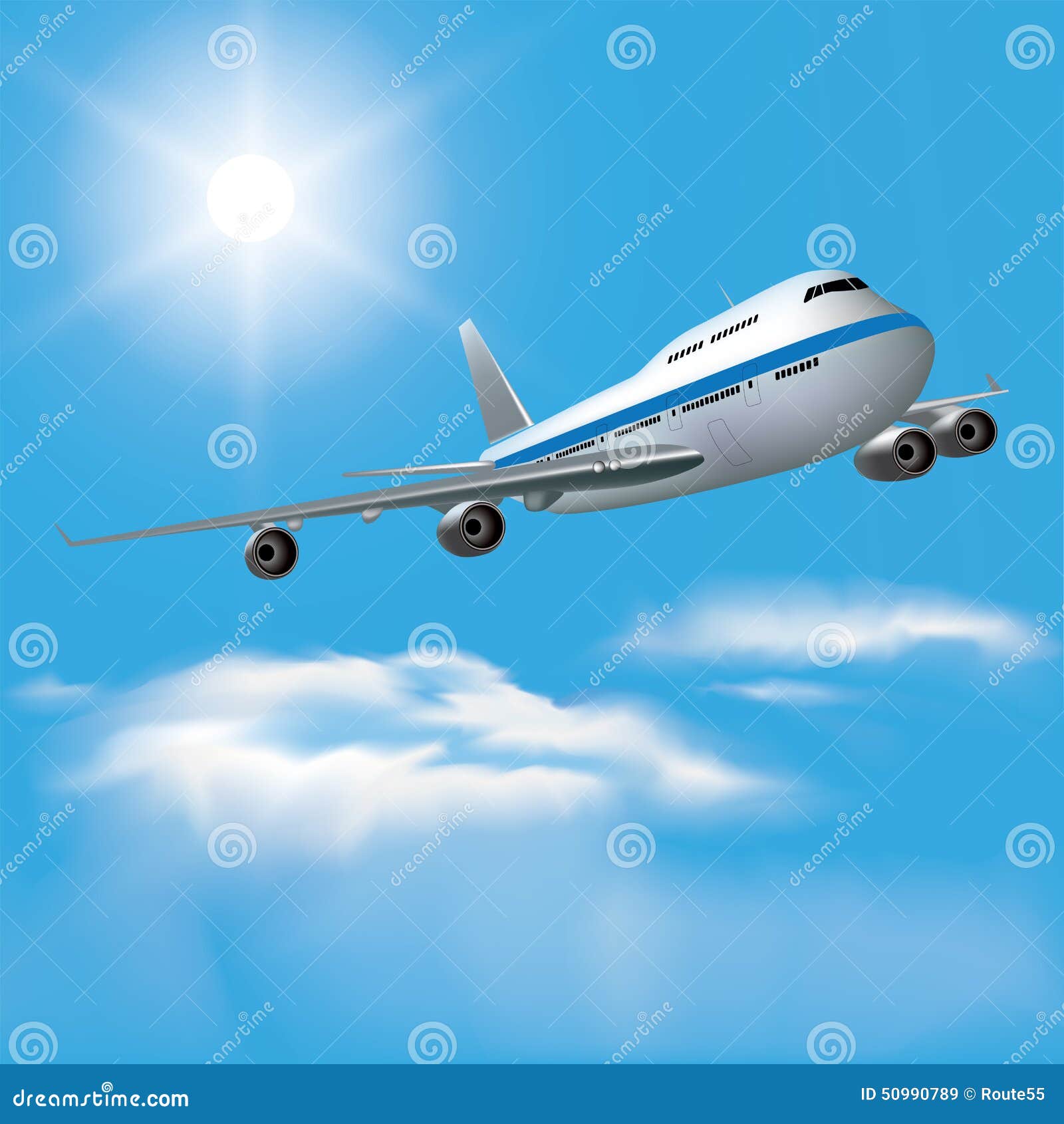 Passenger Plane BOEING 727 3D Render On A White Background Stock Image ...