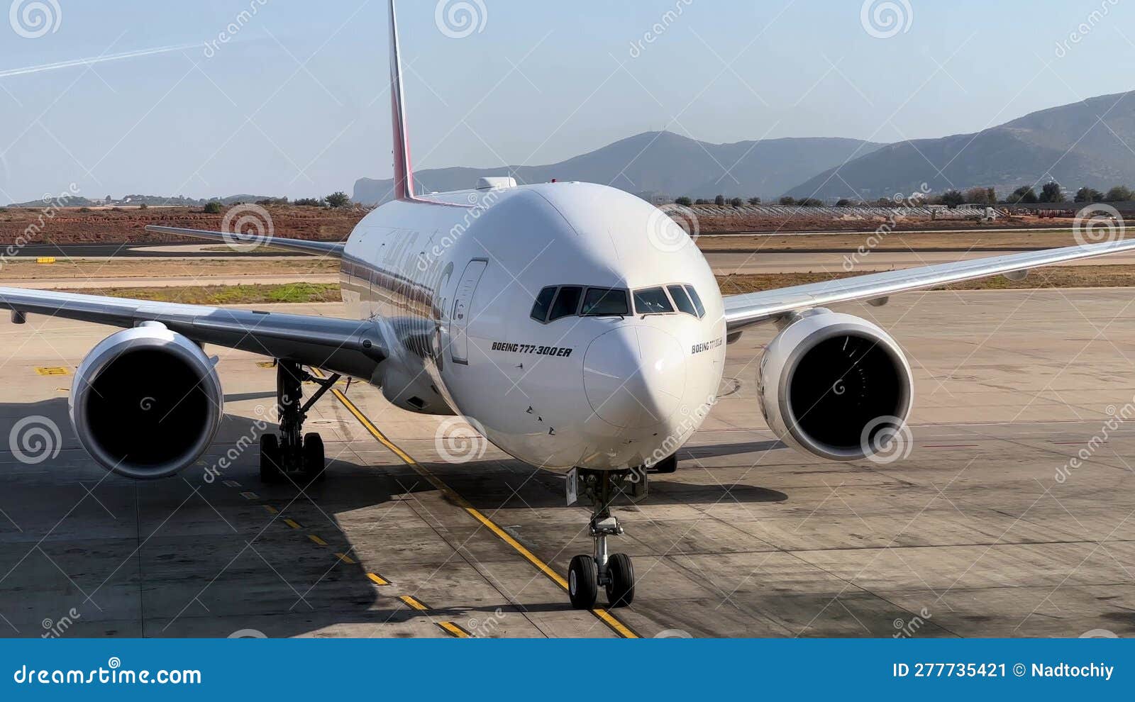 Passenger Plane Moving Slowly Down the Runway Stock Video - Video of ...
