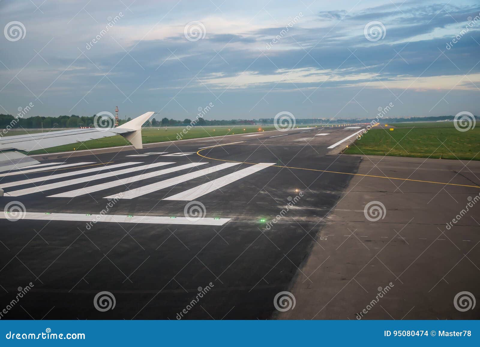 The Passenger Plane Stopped on the Runway Stock Photo - Image of ...