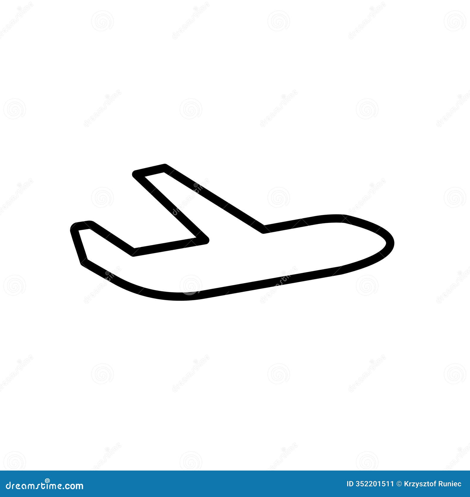 Passenger Plane Taking Off - Vector Icon Stock Illustration ...