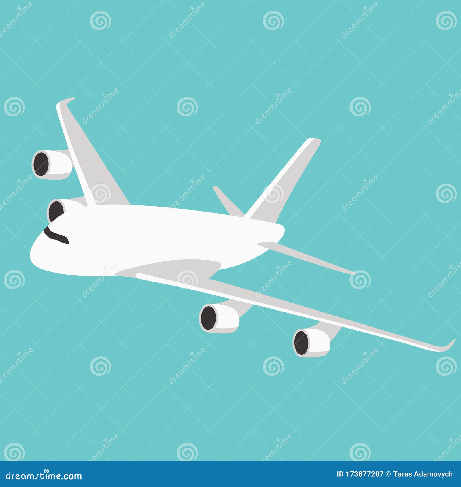 Passenger Plane ,vector Illustration, Flat Style Stock Vector ...