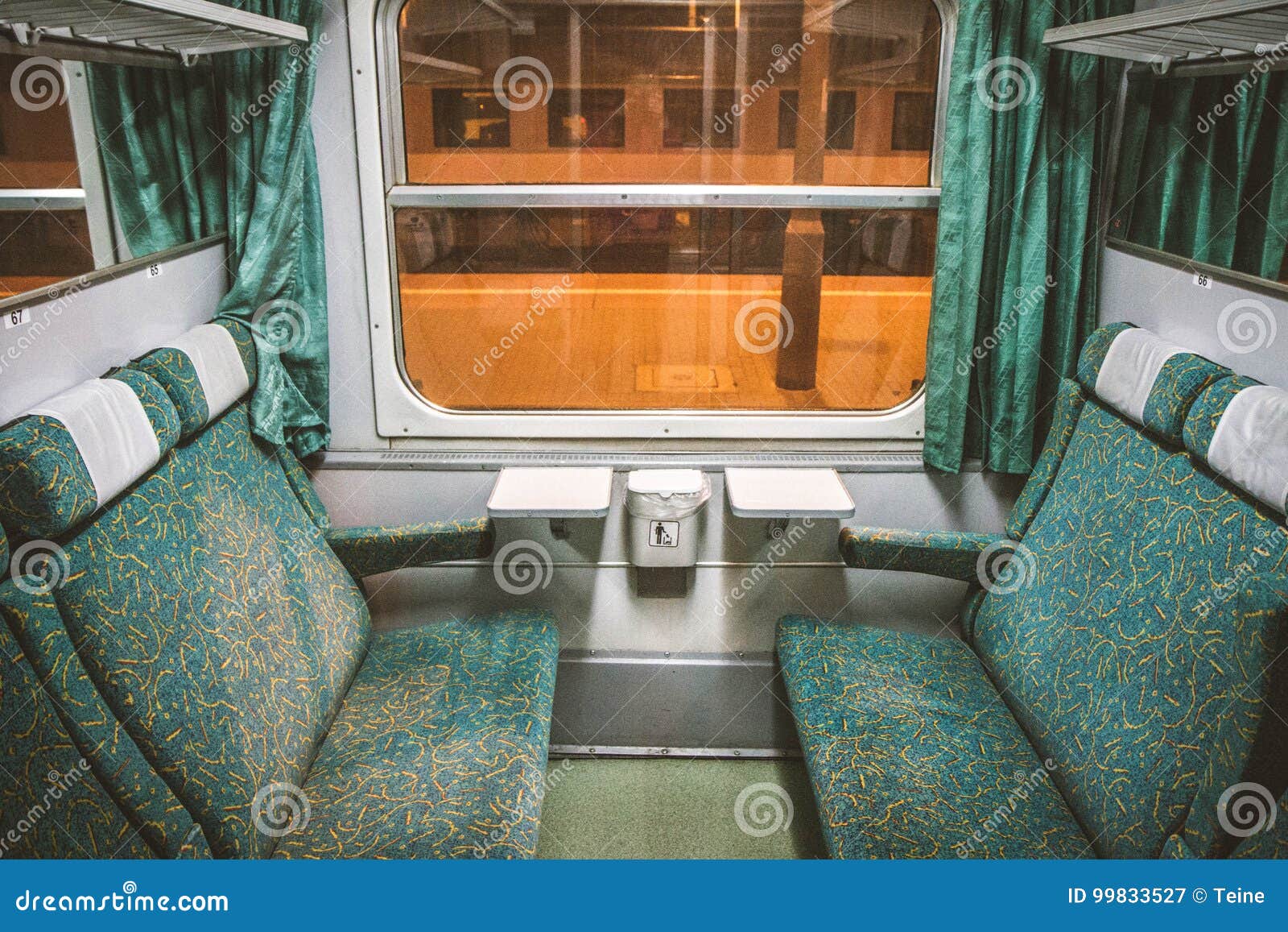 Passenger railroad car stock image. Image of place, corridor - 99833527