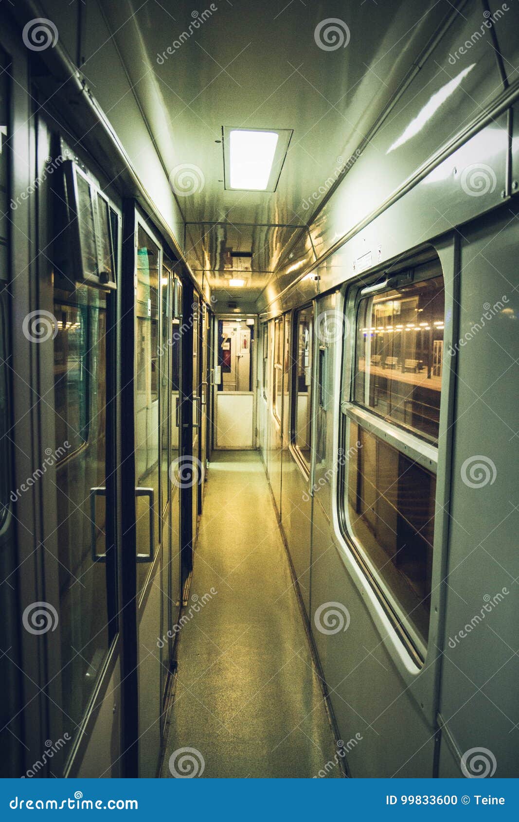 Railroad Corridor, Steel Rail In Nature Background Royalty-Free Stock ...