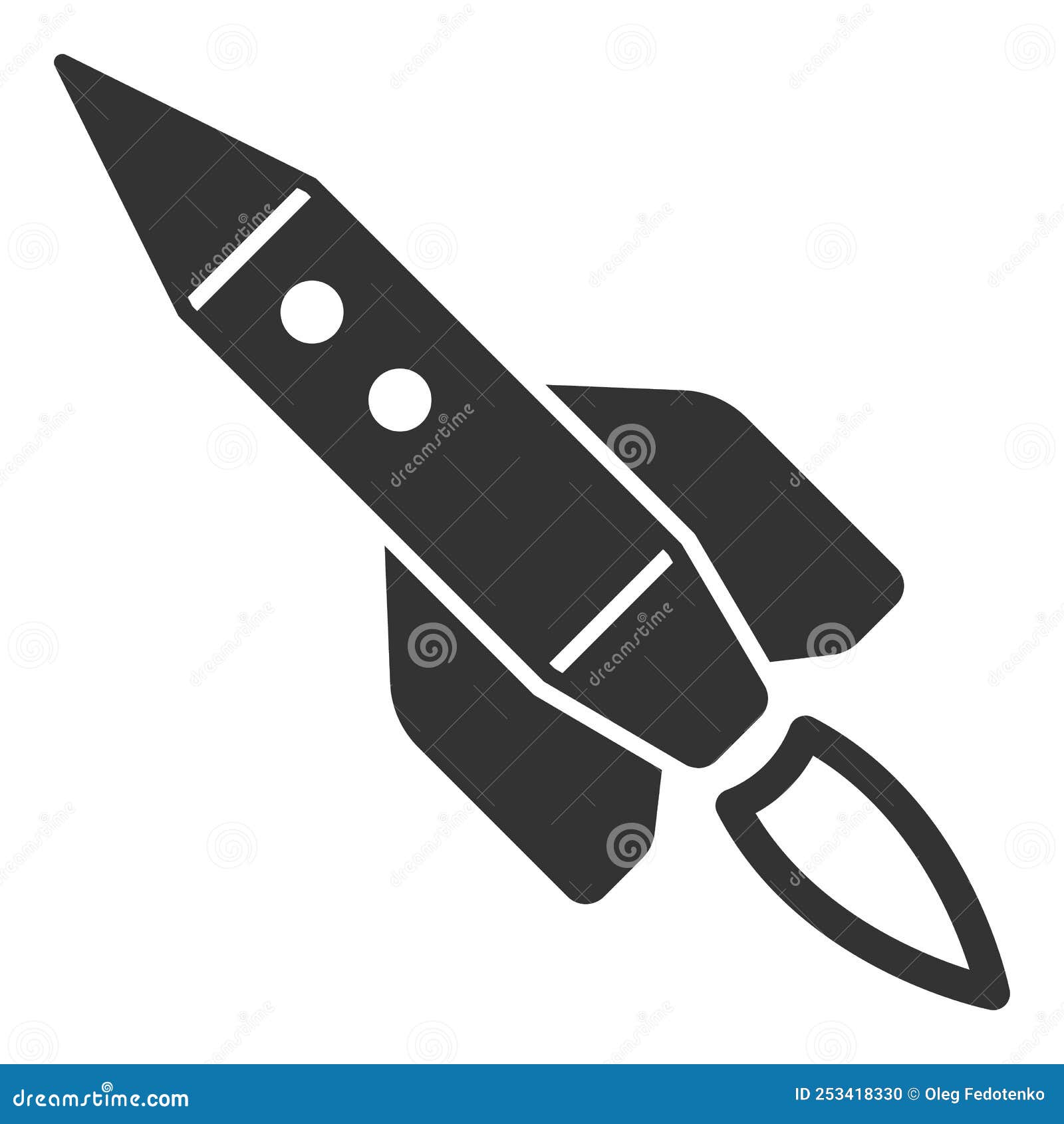 Passenger rocket_1 stock vector. Illustration of technology - 253418330