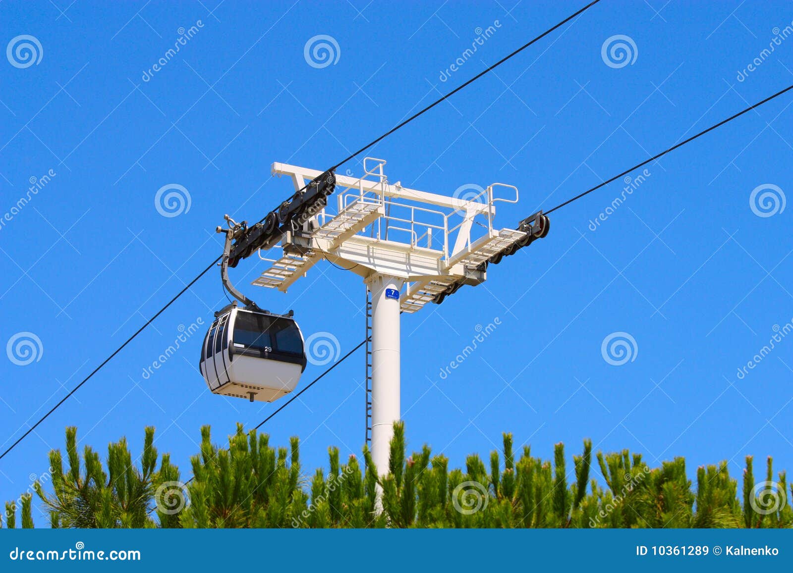 Passenger ropeway stock image. Image of distant, lift - 10361289