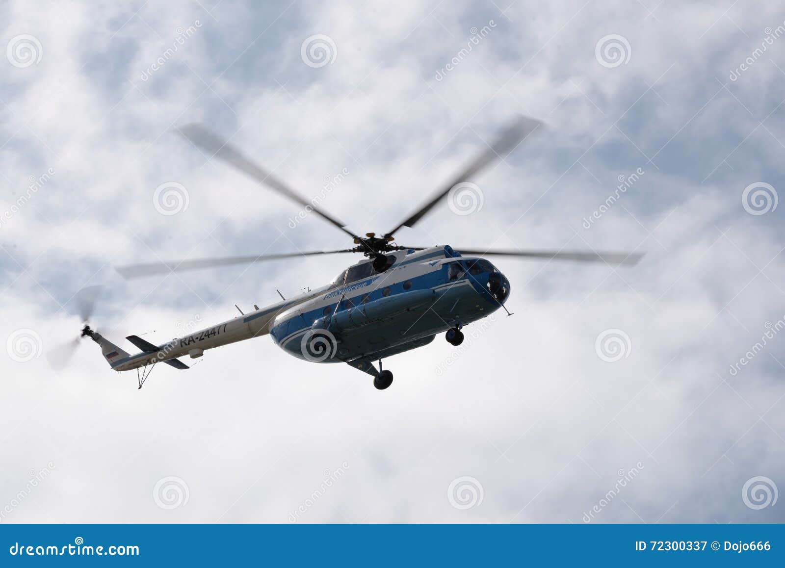 Passenger Russian Helicopter MI-8 Fly in Sky Editorial Photography ...