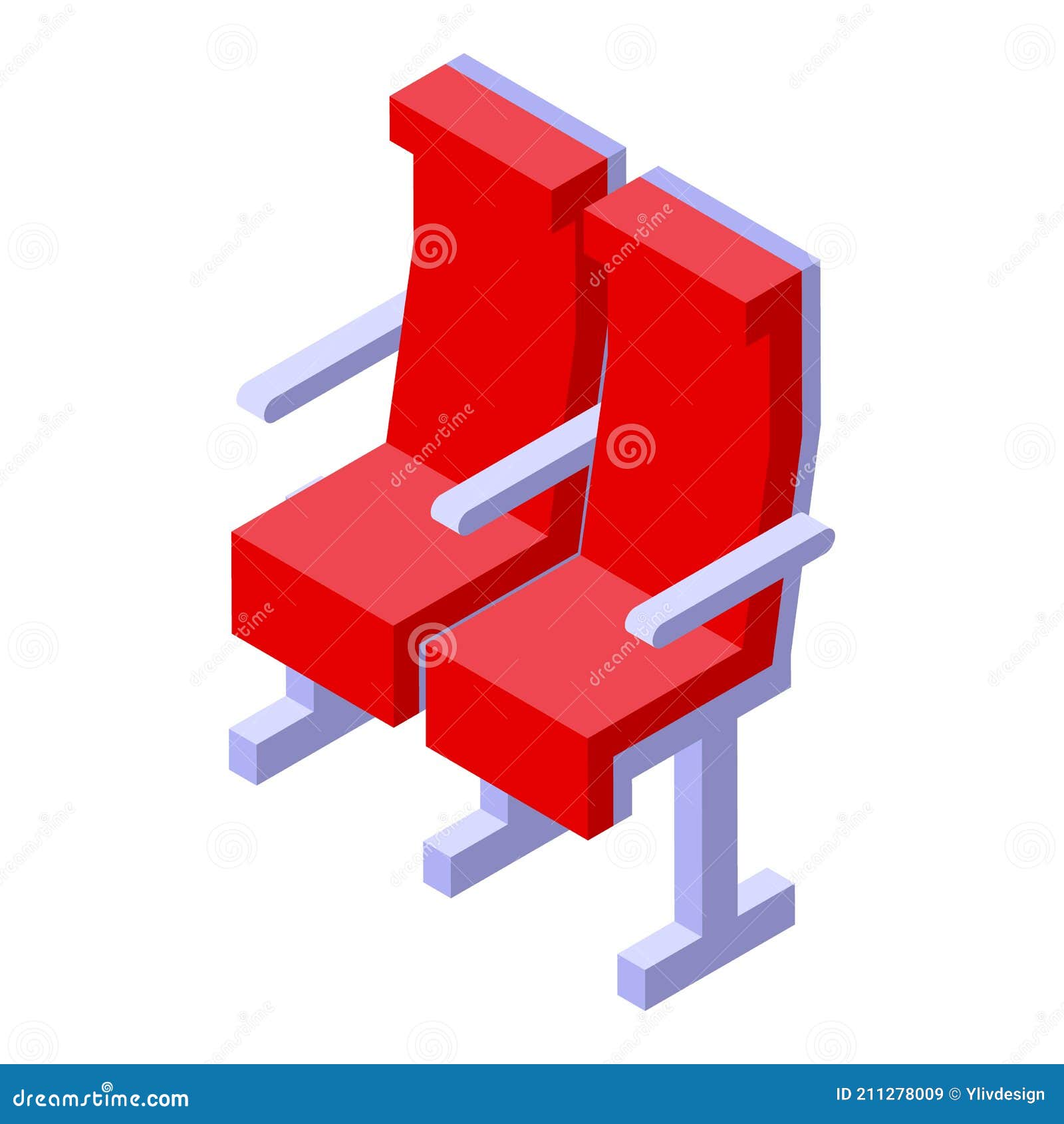 Passenger Seats Icon, Isometric Style Stock Vector - Illustration of ...