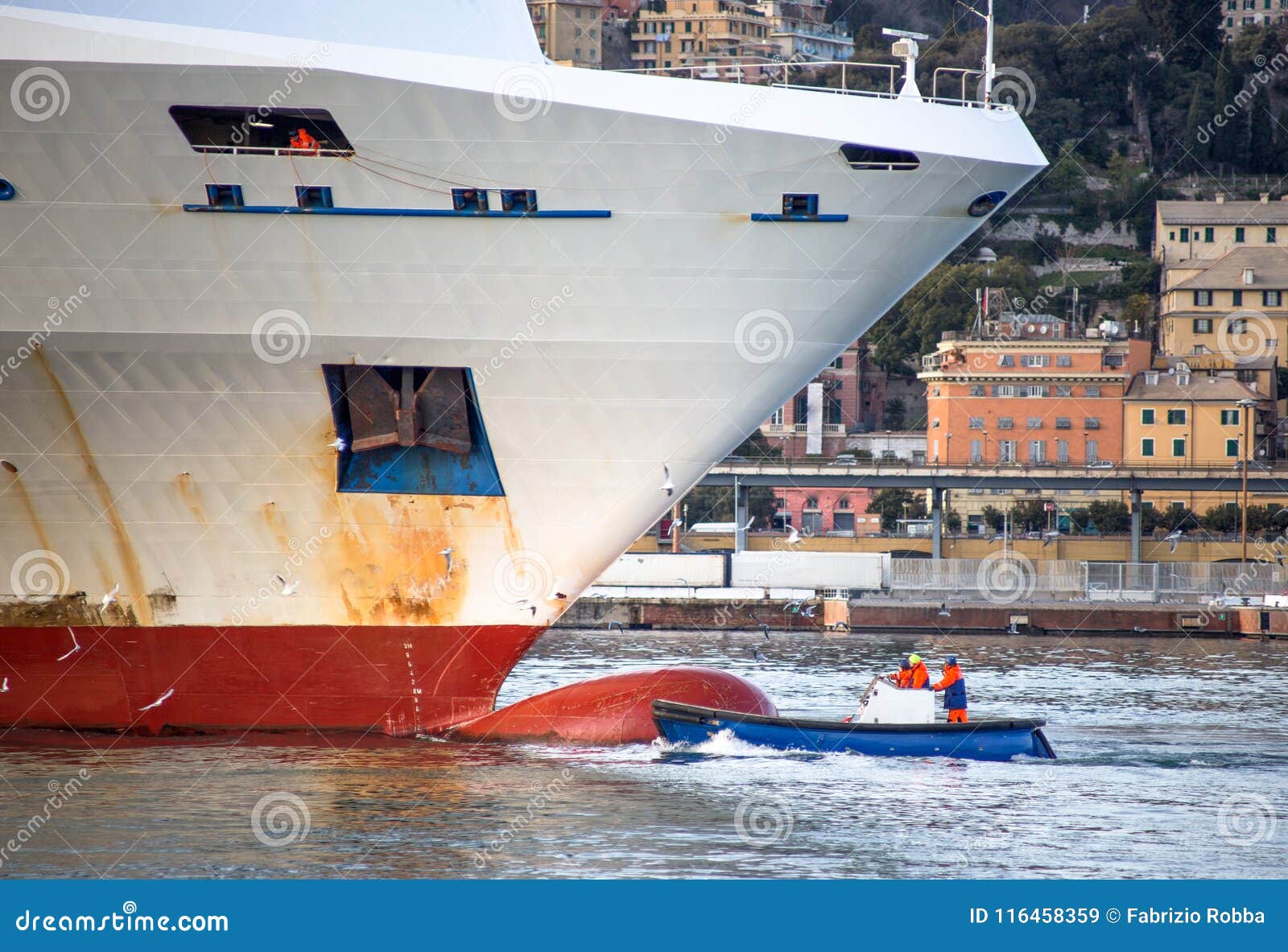Passenger Ship and Boat Mooring Editorial Stock Image - Image of hawser ...