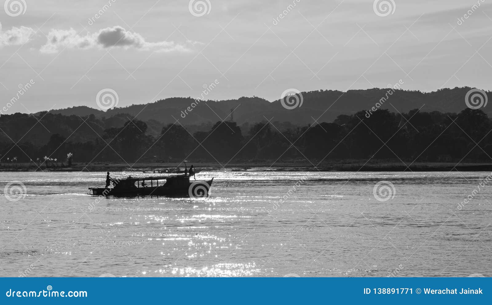 Passenger Ship on the Irrawaddy River Stock Image - Image of orange ...