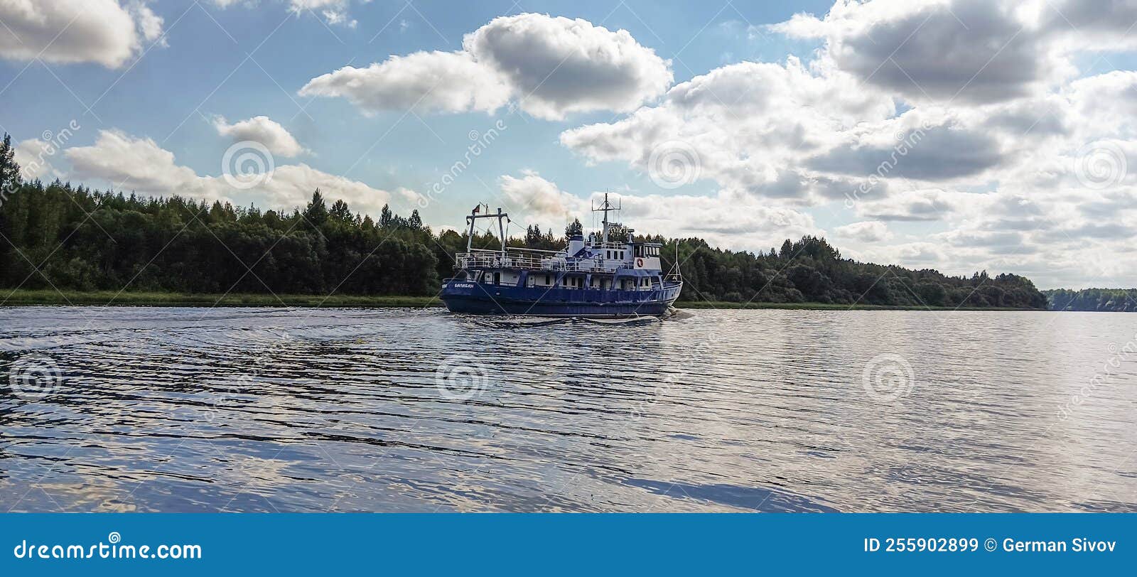Passenger Ship on the Volkhov River Editorial Stock Image - Image of ...