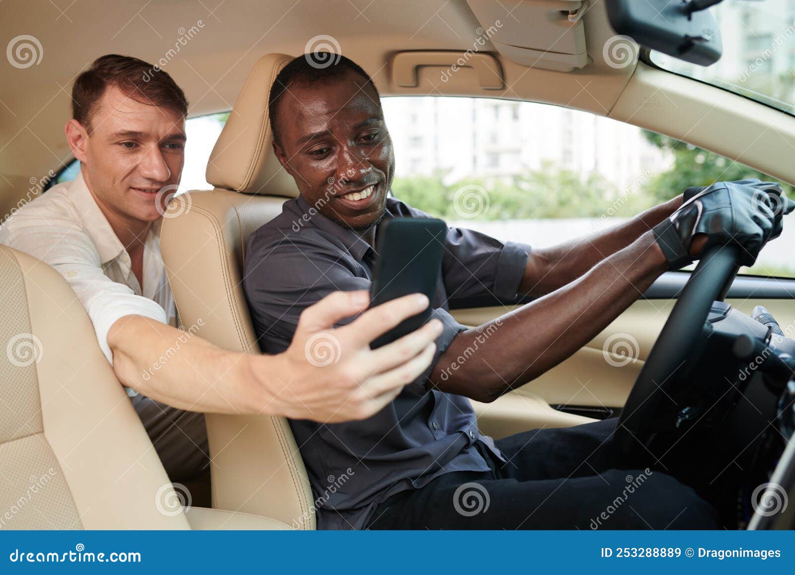 Passenger Showing Map To Taxi Driver Stock Image - Image of taxi ...