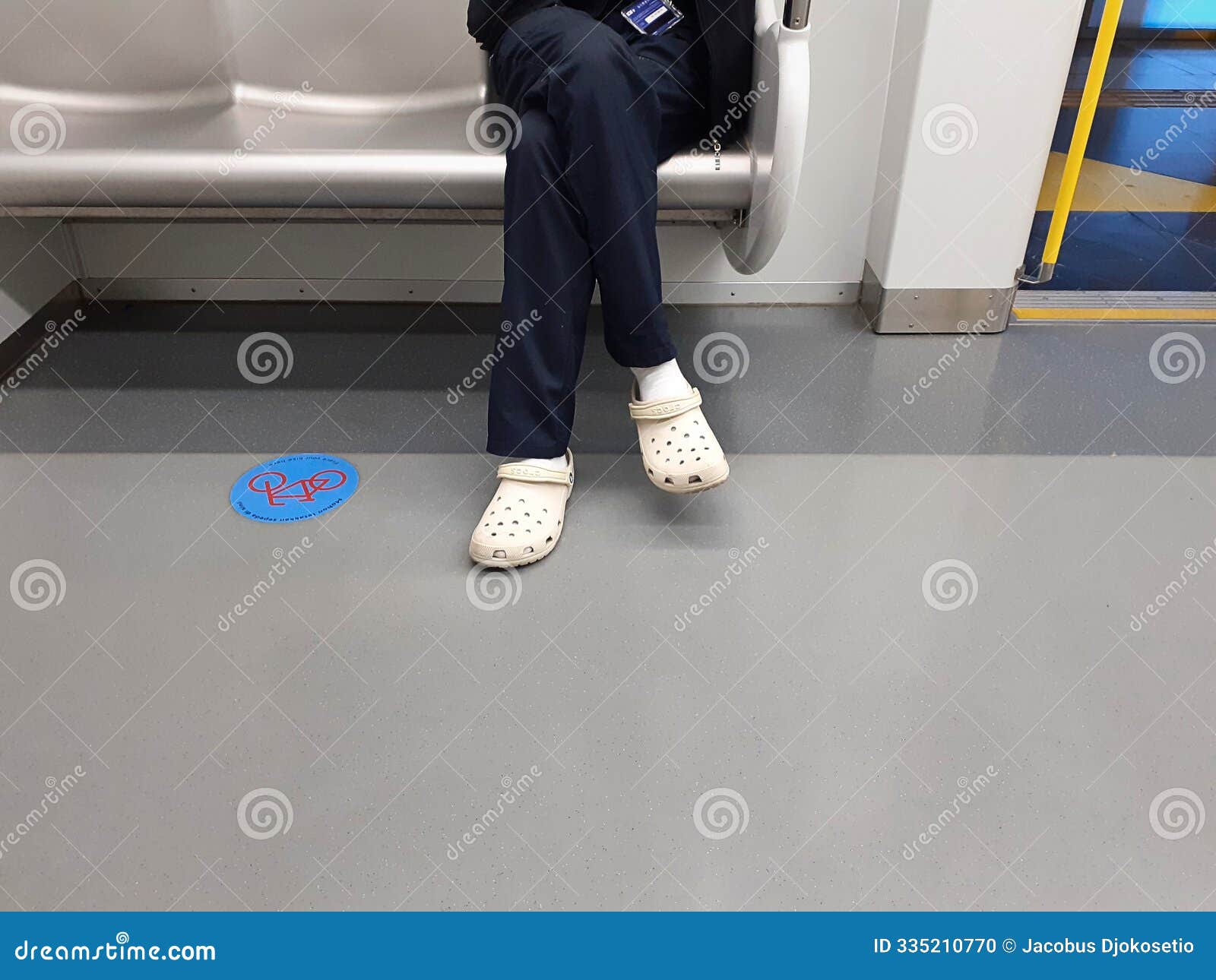 Passenger Sitting in LRT Jakarta Train Editorial Image - Image of ...