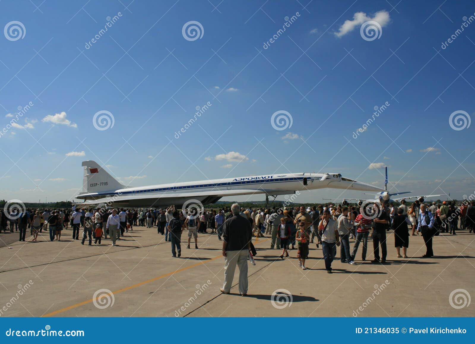 A Passenger Supersonic Tu-144 Jet Plane Editorial Image - Image of ...