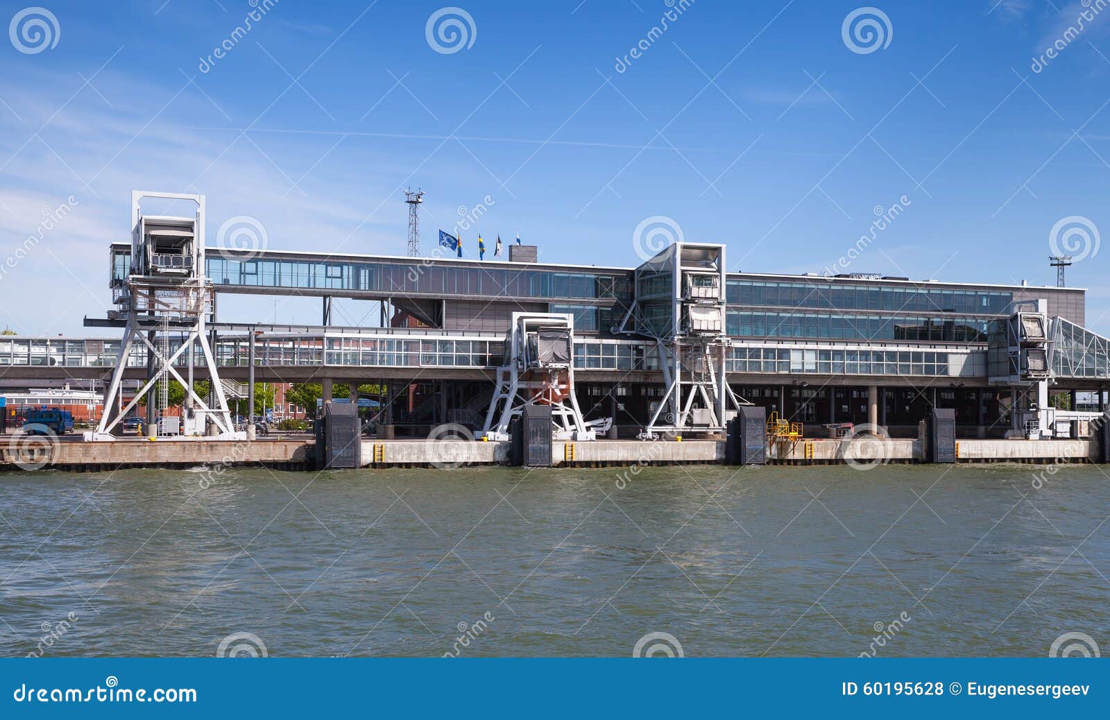 Passenger Terminal in Central Port of Helsinki Stock Photo - Image of ...