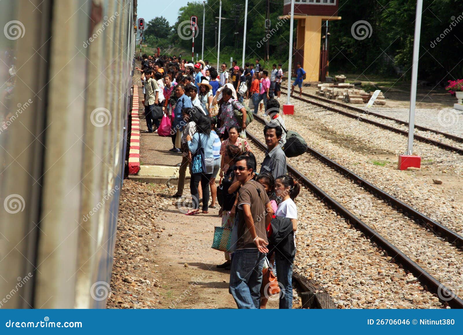 Passenger to train editorial photo. Image of waiting - 26706046